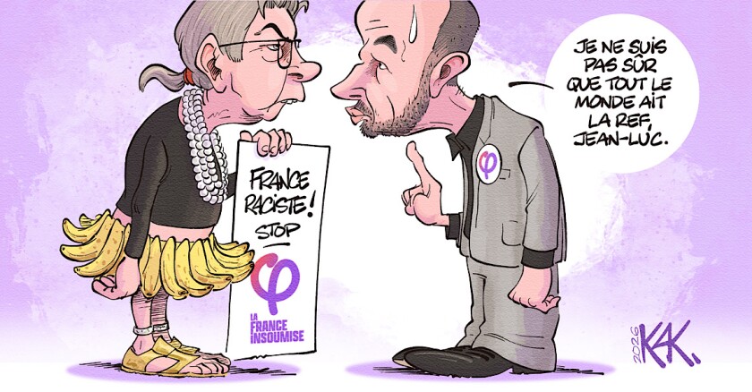 #dessin / LFI et la stratégie du vote racisé - l'Opinion