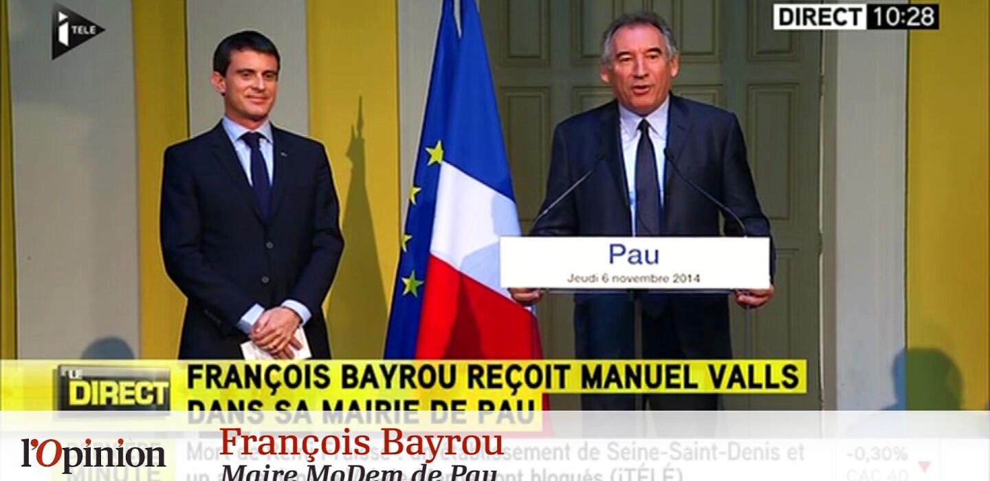 Manuel Valls provoque François Hollande chez François Bayrou - l'Opinion
